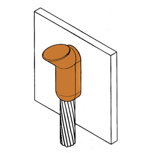 Vertical Cable (Downwards) to Vertical Steel Surface Joint - CS25 ...